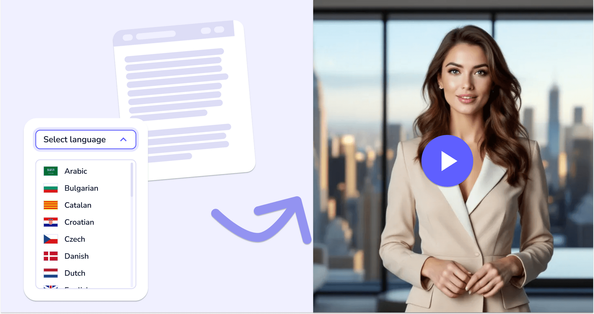 Free AI Video Generator - Create AI Videos in 100 Languages