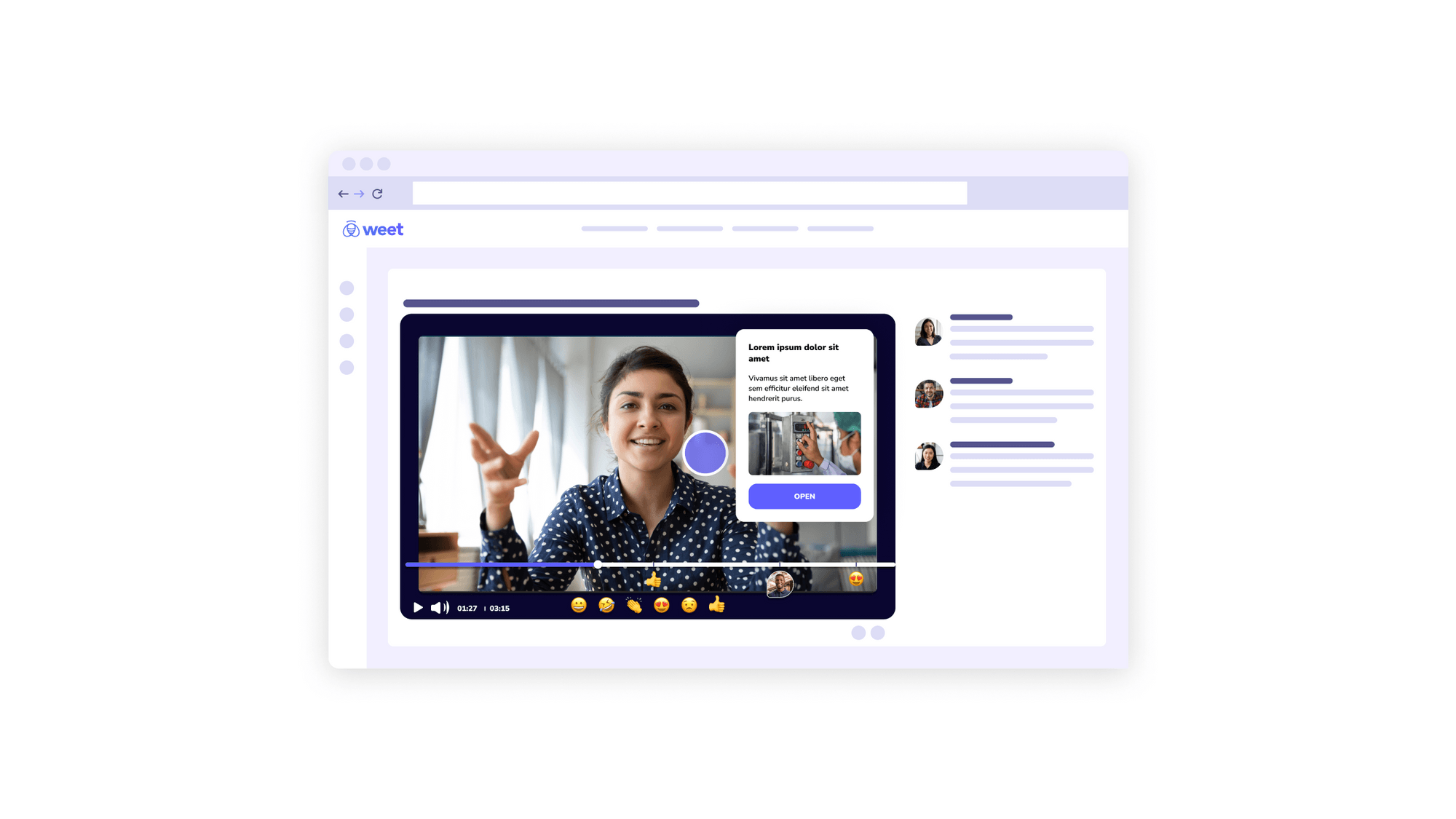 Automatically add buttons to videos online