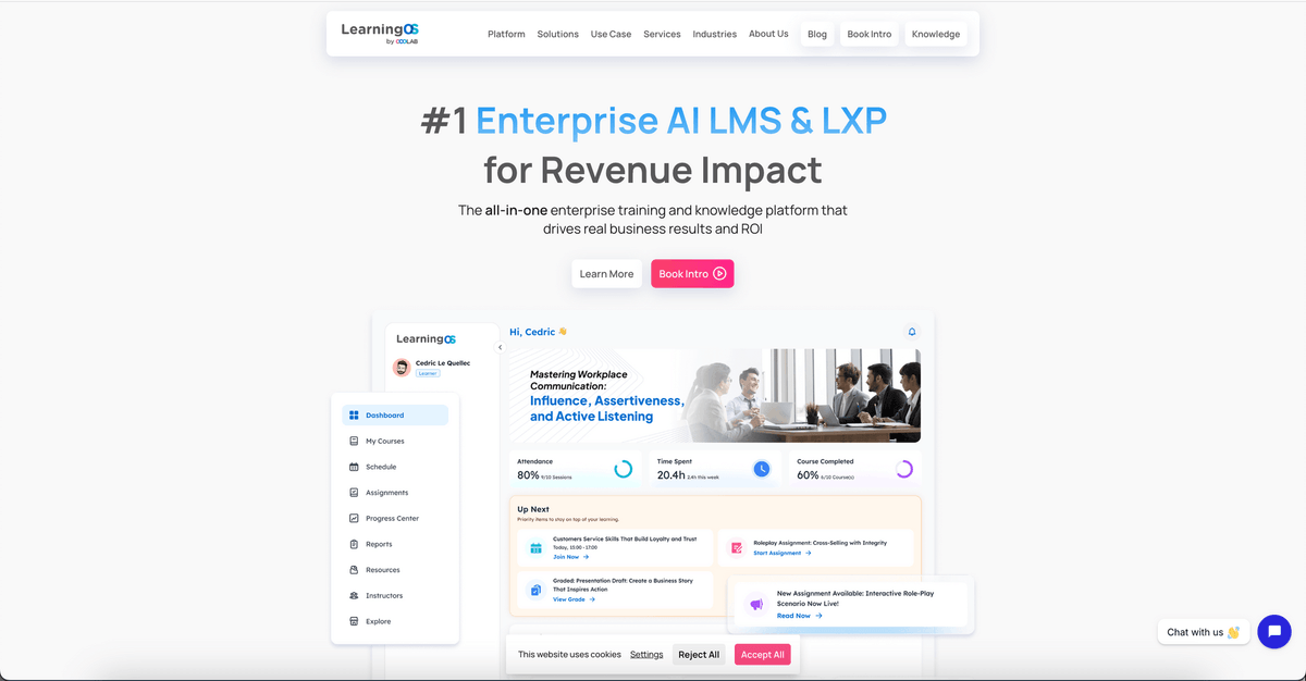 LearningOS l #1 Enterprise AI LMS & LXP for Revenue Impact