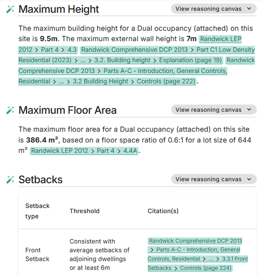 PropCode - Rapid Planning Reports