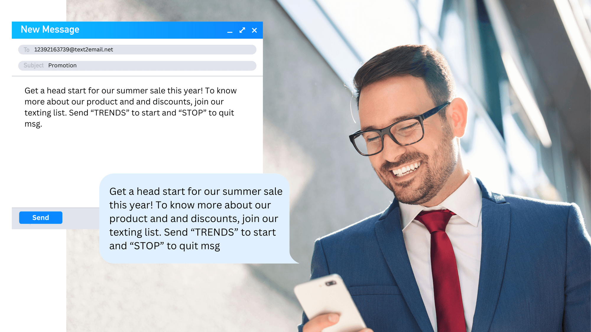 Send Text Message From Email | Email to Text Message | Email to SMS